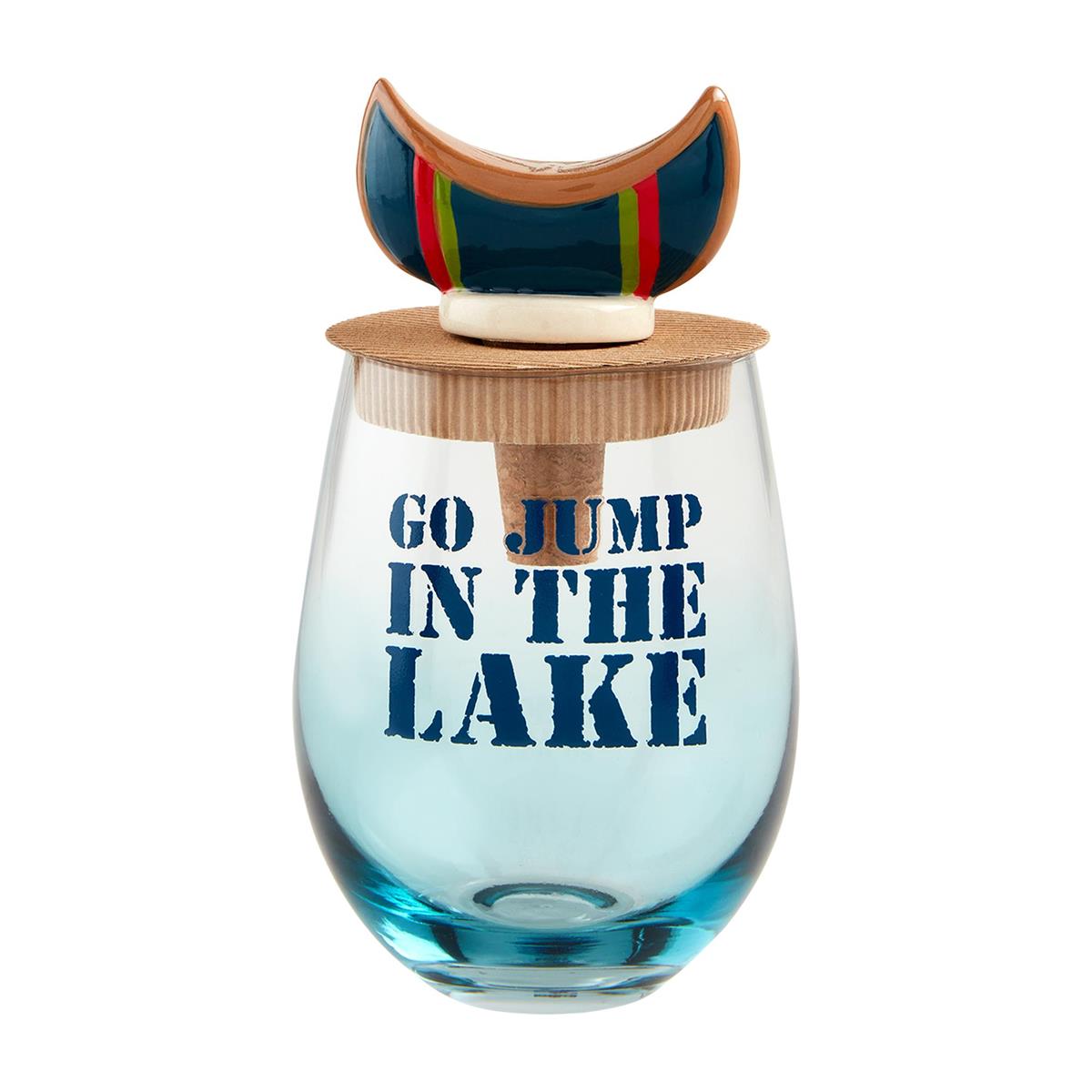 Go Jump Glass & Stopper – Saltbox Lane